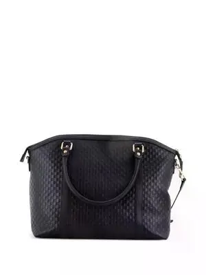 Gucci Britt Convertible Dome Satchel - Black