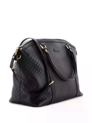 Gucci Britt Convertible Dome Satchel - Black