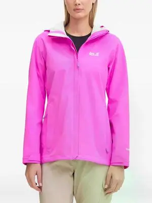 JACK WOLFSKIN Trailtime Hooded Rain Jacket - Pink