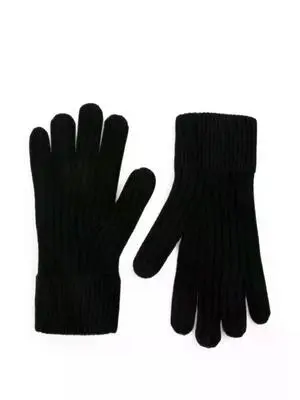 HUGENBERG Ribbed Cashmere Gloves - Black