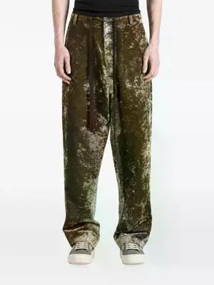 UMA WANG Perch Velvet Drawstring Trousers