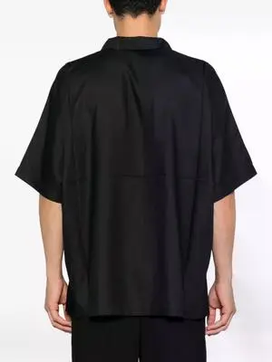Issey Miyake Short-sleeve Notched-collar Shirt