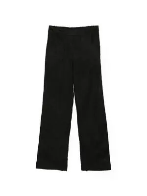 Maison123 Wide-leg Linen Trousers - Black