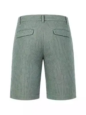 Massimo Alba Pleated Pinstripe Bermuda Shorts
