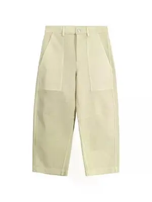 ROBERTO COLLINA Patch-pocket Carrot-fit Trousers - Green