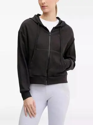 PUMA Zip-up Textured Hoodie - Black