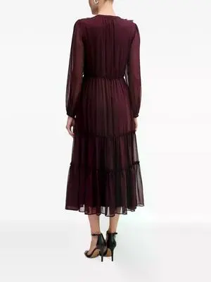 MORGAN Ruffled Button Midi Dress