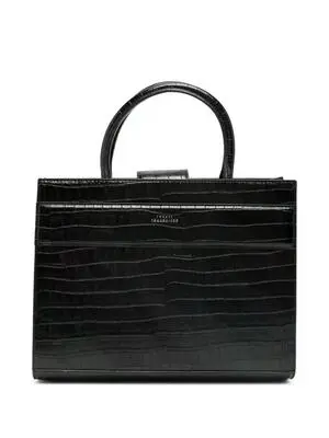 TWENTY FOURHAITCH Serane Crocodile-embossed Leather Tote Bag - Black