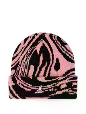 KANGOL Abstract-print Beanie Hat - Pink
