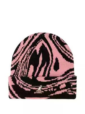 KANGOL Abstract Print Beanie - Pink