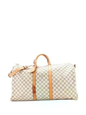 LOUIS VUITTON Louis Vuitton Keepall Bandoulière Travel Bag White