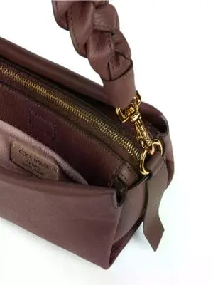 COCCINELLE Small Boheme Braided-handle Leather Tote Bag