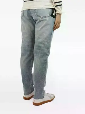 Rag & Bone Rosa Distressed Mid-rise Straight-leg Jeans