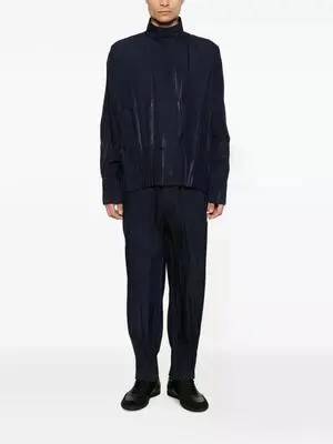 Issey Miyake Pleated-design Jacket