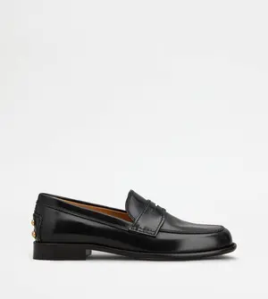 TOD'S Metal Dots Loafers In Leather