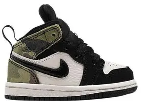 JORDAN 1 Mid Se Camoin - Light Bone/black