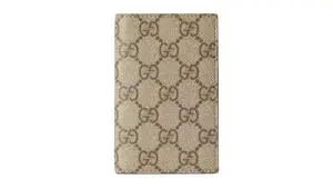 Gucci Gg Emblem Bifold Card Case - Beige