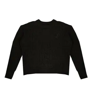 RAVE ON TREND Cable Knit Sweater - Grey