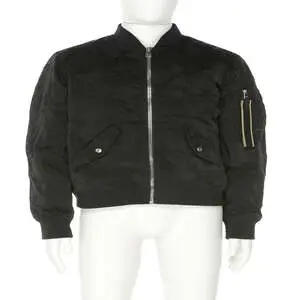 Fendi Patchwork Jacquard Bomber Jacket - Black