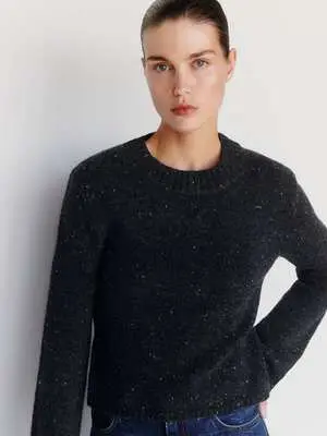 REFORMATION Ashley Regenerative Wool Crew Sweater Sheep