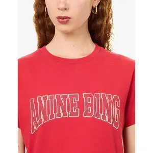 ANINE BING Shelley Logo-print Cotton T-shirt