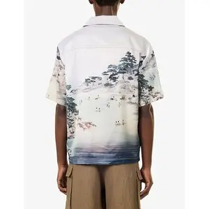 1886 Japanese Bay Printed Satin Shirt