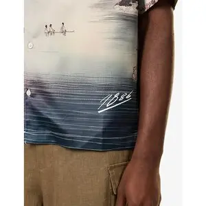 1886 Japanese Bay Printed Satin Shirt