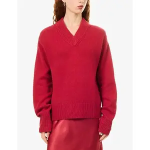 Rails Lidya V-neck Jumper - Crimson