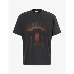 1886 Jeddah Graphic-print Cotton T-shirt - Black