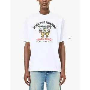 A BATHING APE X Disney Micky & Friends Baby Milo Cotton T-shirt - Black