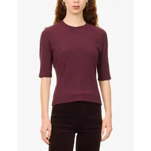 FRAME The Rib Crew Modal-jersey T-shirt