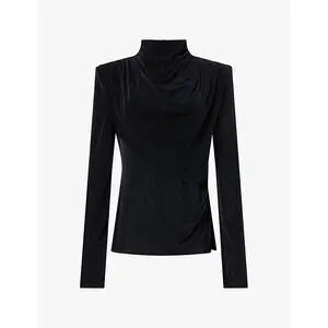Camilla And Marc Katerina Long-sleeve Stretch-knit Top - Black