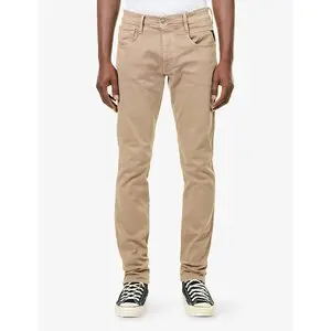 REPLAY Anbass Slim-fit Cotton-blend Denim Jeans