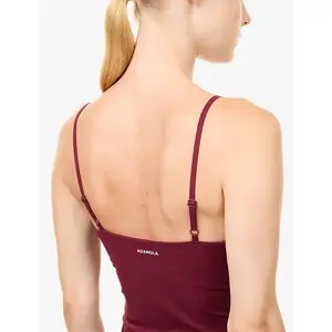 ADANOLA Logo-print Stretch-jersey Tank Top