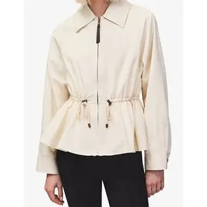 RO&ZO Drawstring Water-resistant Cotton-nylon Jacket