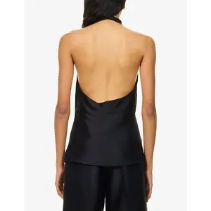 Camilla And Marc Sona Halterneck Wool-and-silk Top