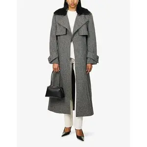 Camilla And Marc Cinder Belted Wool-blend Coat