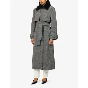 Camilla And Marc Cinder Belted Wool-blend Coat