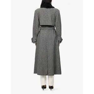 Camilla And Marc Cinder Belted Wool-blend Coat