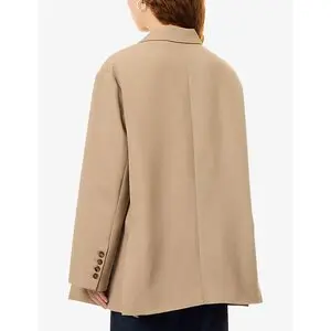 THE FRANKIE SHOP Bea Single-breasted Woven Blazer