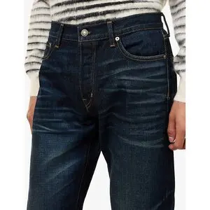 TOM FORD Selvedge Straight-leg Cotton-blend Jeans