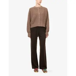 ADANOLA Straight-leg Knitted Trousers