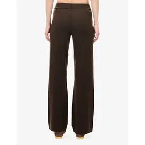 ADANOLA Straight-leg Knitted Trousers