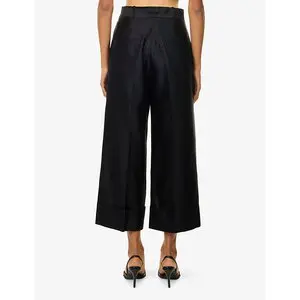 Camilla And Marc Sona Cropped Wool-and-silk Trousers
