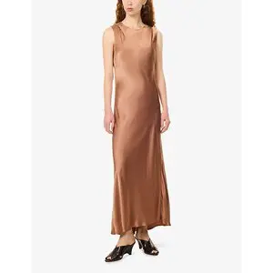Rails Mira Sleeveless Satin Maxi Dress
