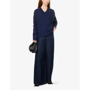 Rails Lidya V-neck Cotton, Wool And Cashmere Jumper