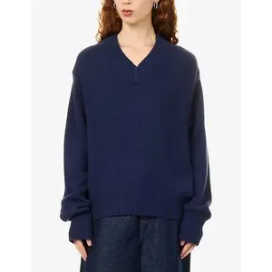 Rails Lidya V-neck Cotton, Wool And Cashmere Jumper