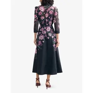PHASE EIGHT Floral Woven Midi Dress
