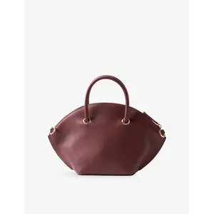 Claudie Pierlot Gold Ring Leather Shoulder Bag - Cherry