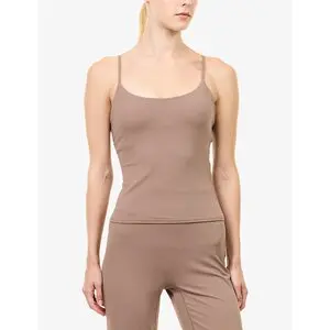 ADANOLA Logo-print Stretch-jersey Tank Top